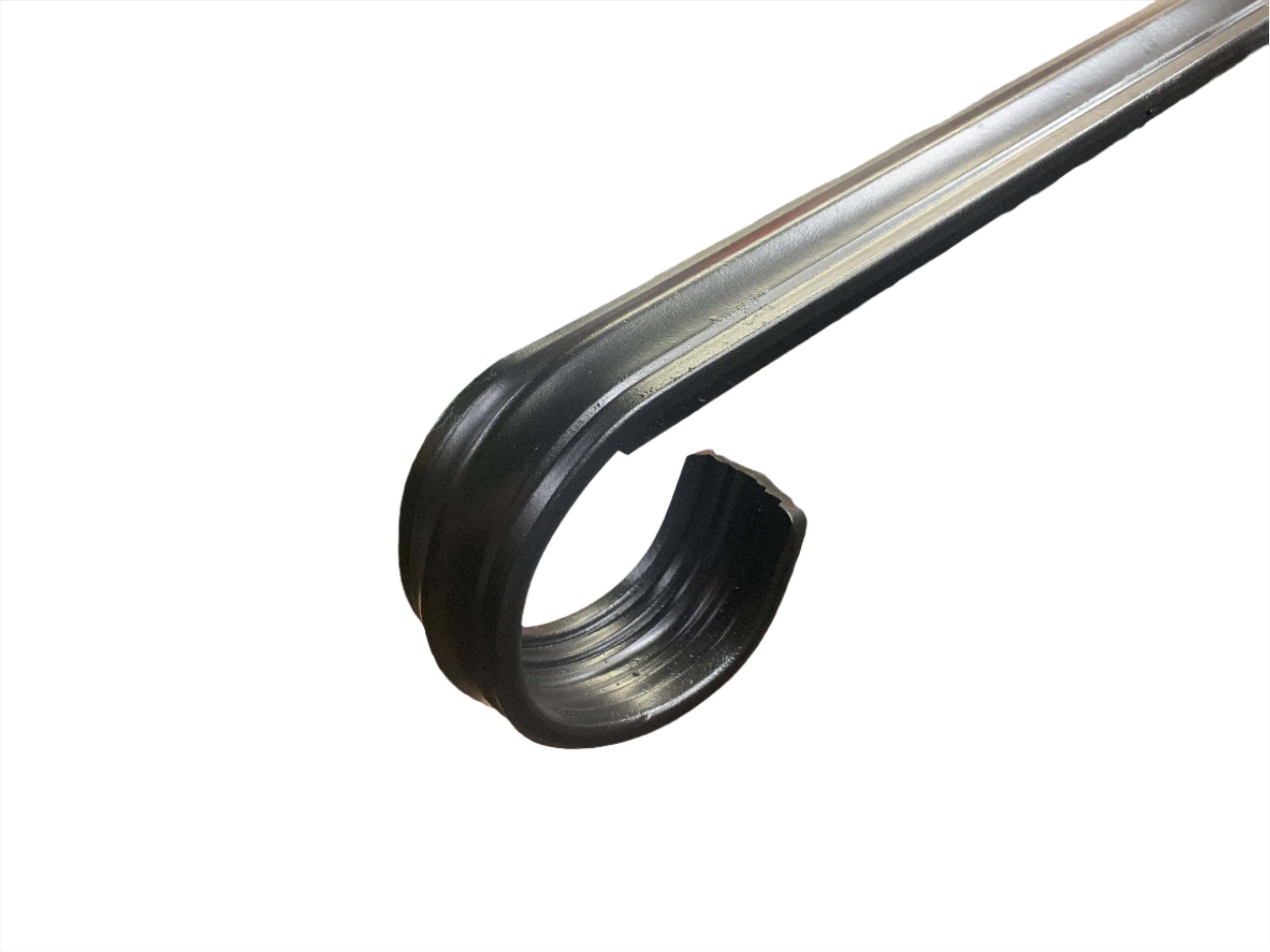 Steel Traditional Metal Handrail With Curled Ends Wrought Iron – TG ...